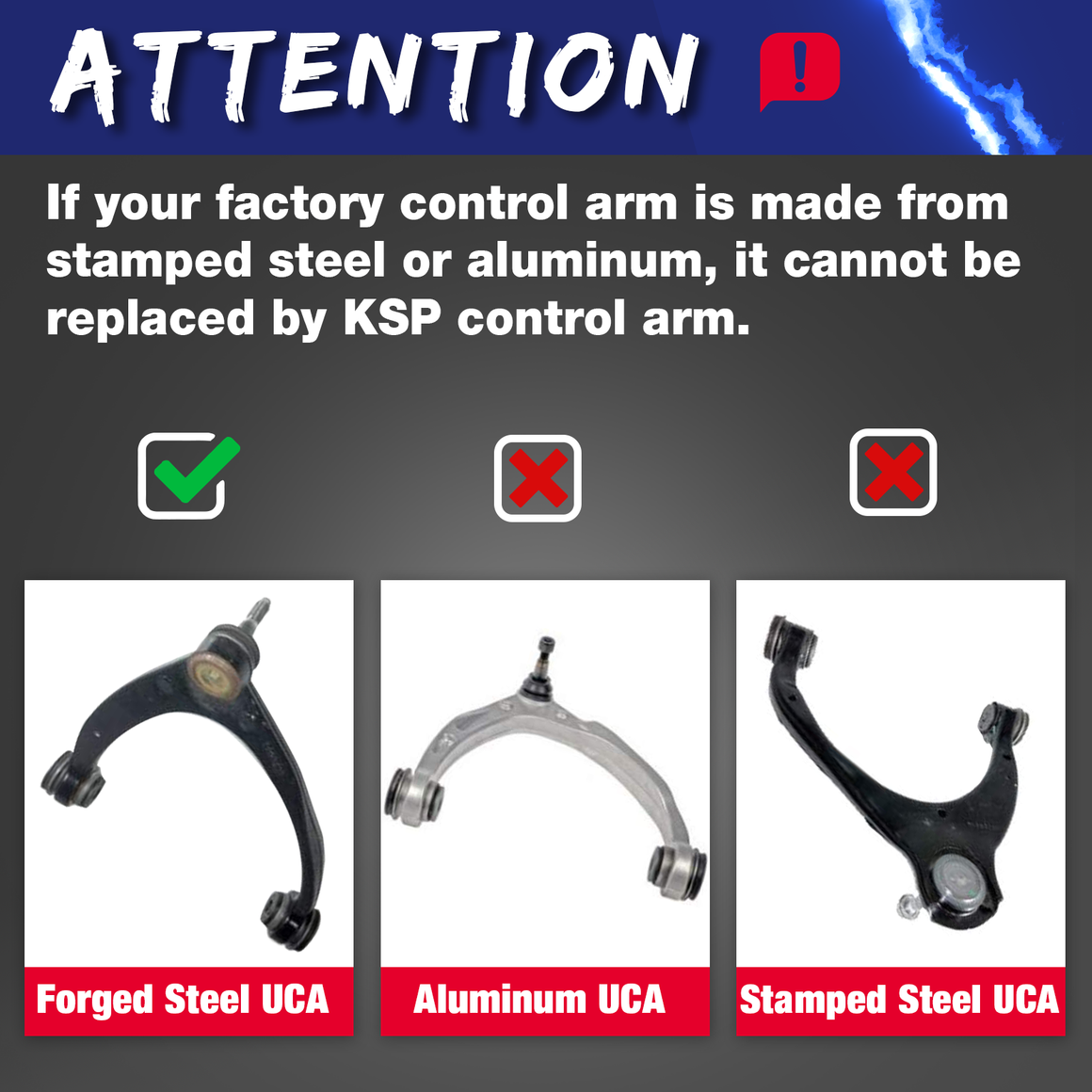 2"-4" Front Upper Control Arm Lift for 2007-2016 Silverado/Sierra 1500 ...