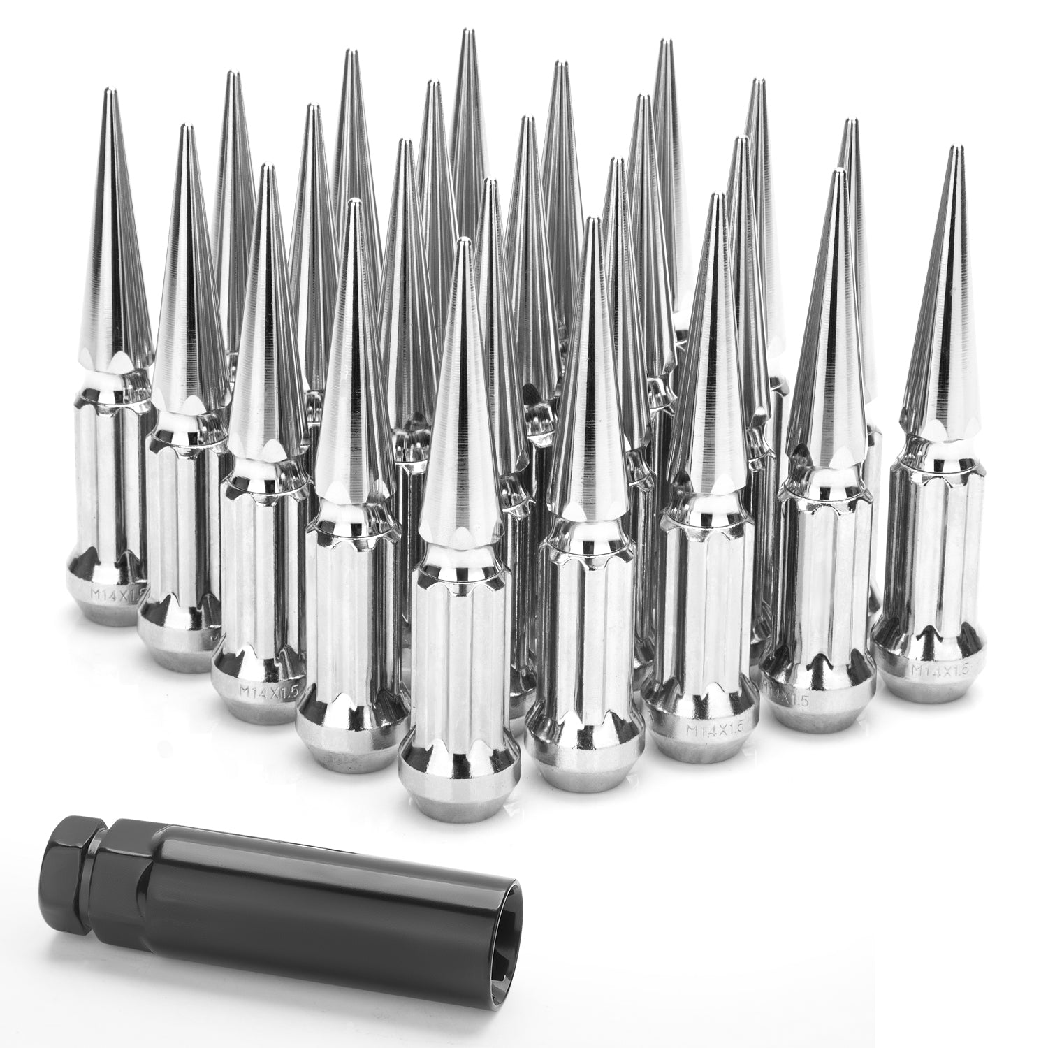 Extended Tall Spike Lug Nuts M14x1.5 24pc - KSP Performance | KSP Performance