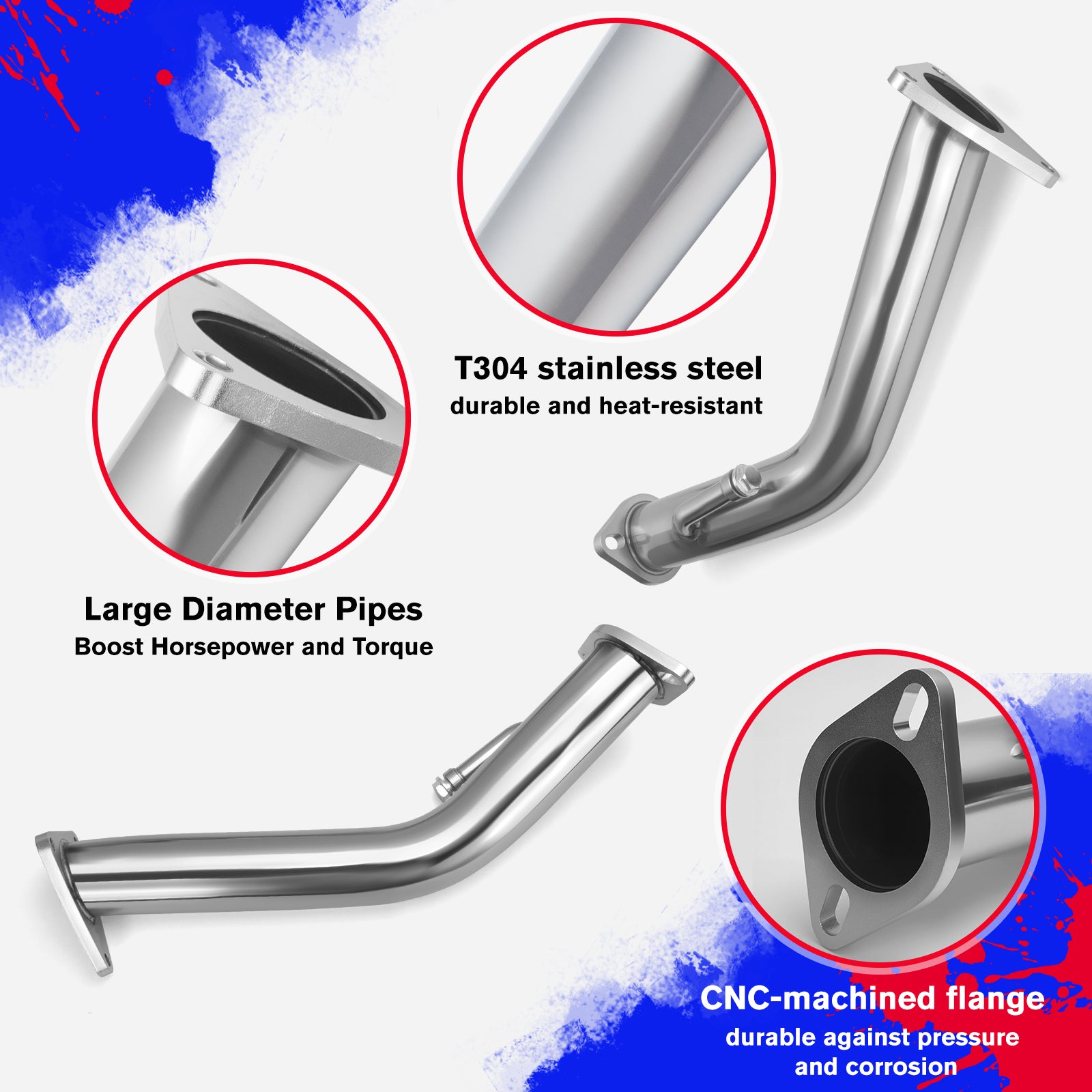 Exhaust Downpipe For 2008-2018 Nissan 370z Infiniti G37 Z34 Test Pipe ...