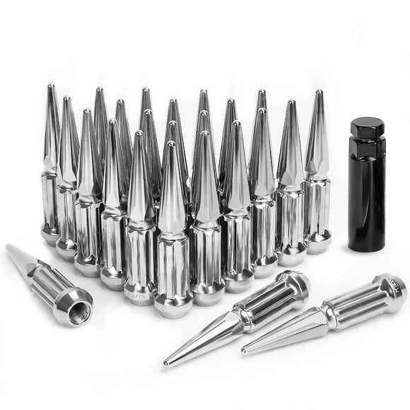 M14x1.5 Spike Lug Nuts 4.7" 32PCS+1KEY Two-Pieces For Chevy Ford Jeep | KSP Performance | KSP ...