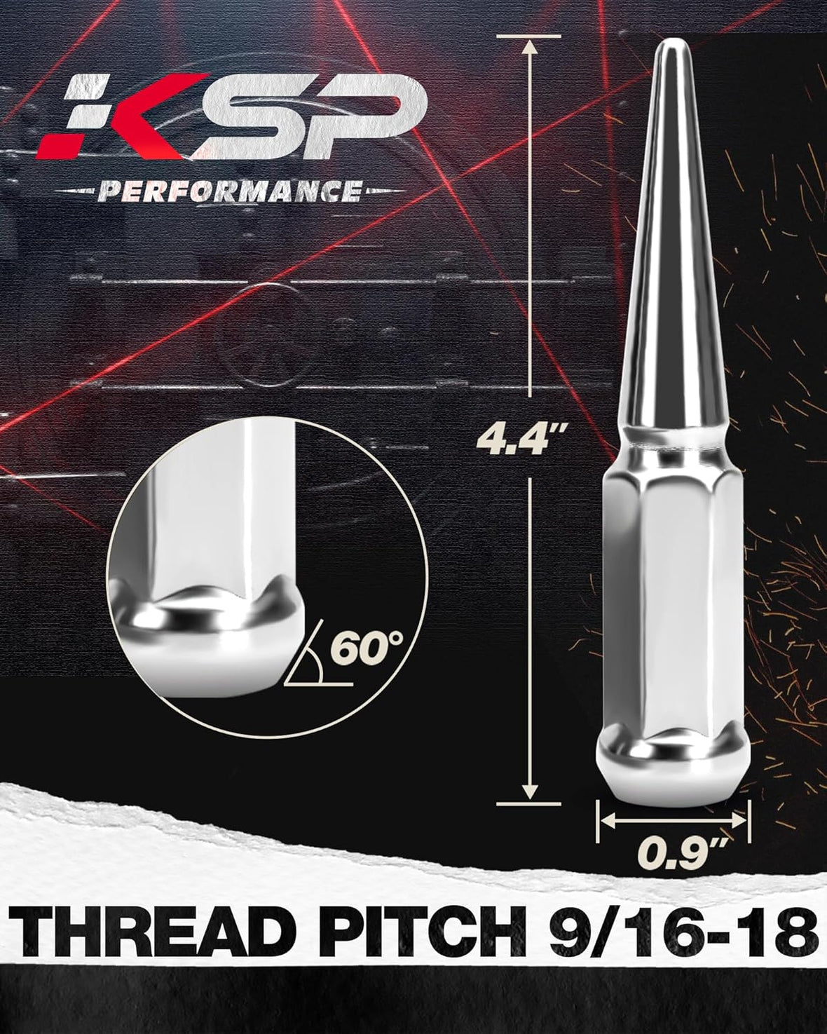 Spike Lug Nuts Stylish and Secure - KSP Performance | KSP performance