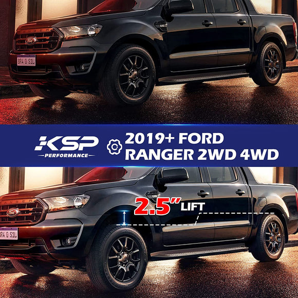 2.5 inch Front Leveling Lift Kit For 2019-2022 Ford Ranger XL XLT 2WD ...