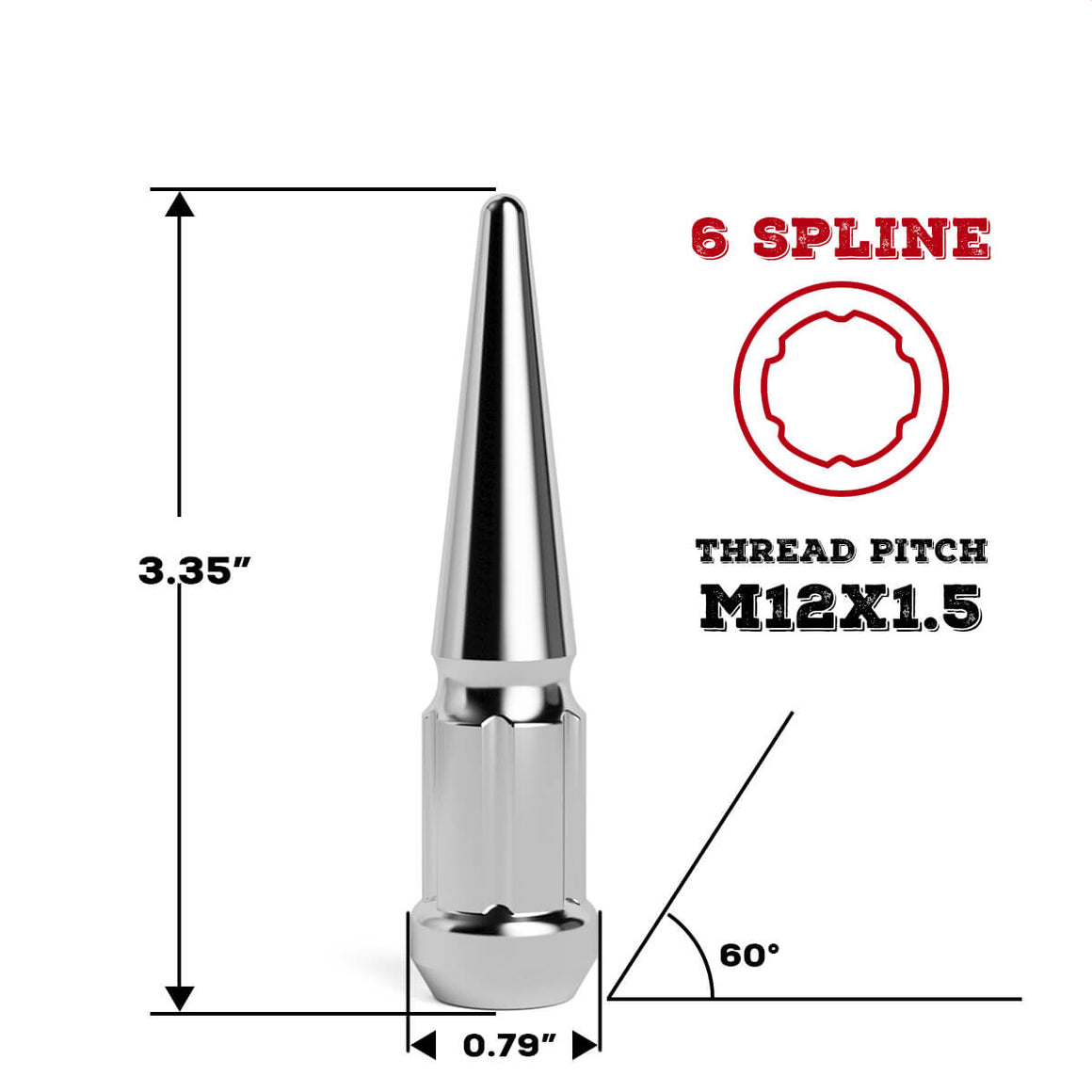 Spike Lug Nuts Stylish and Secure - KSP Performance | KSP performance